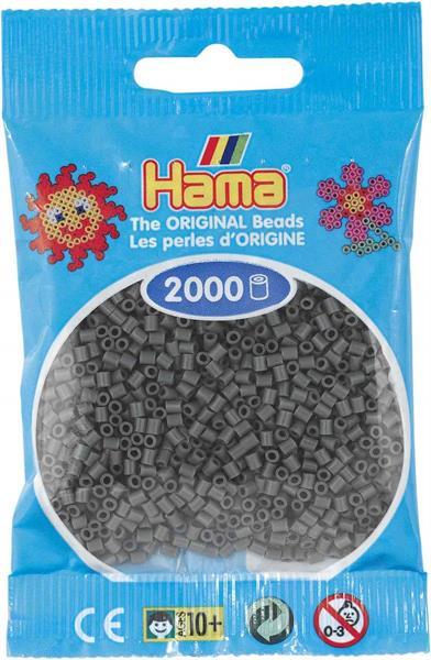 Mini Hama 2000kpl/pss tumma harmaa - Muovitukku